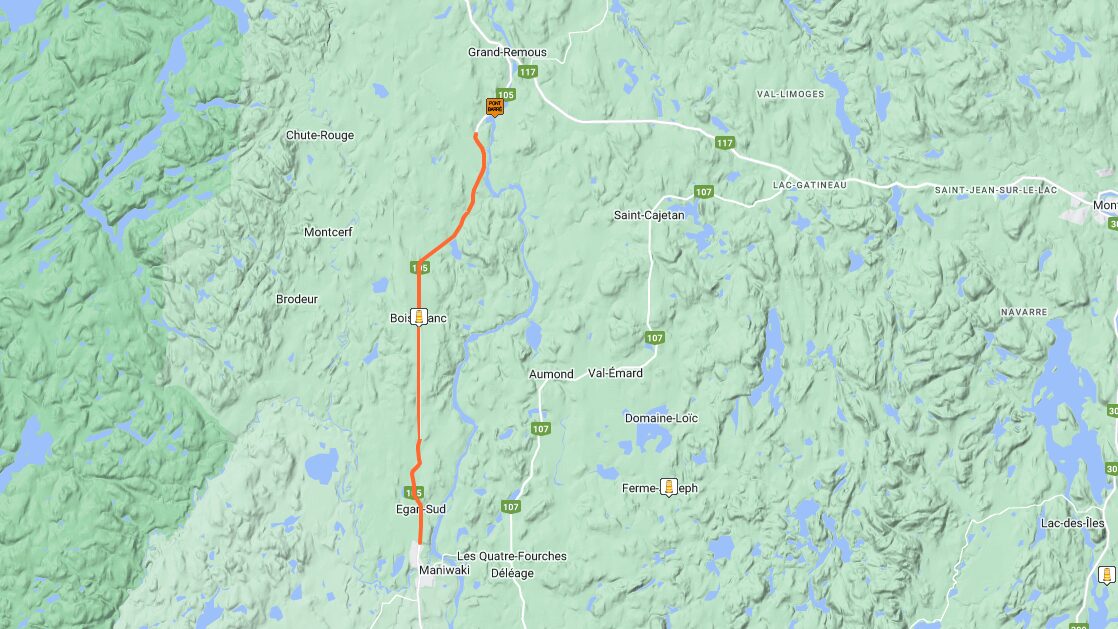 Route 105 : pavage en cours entre Egan-Sud et Grand-Remous | CHGA