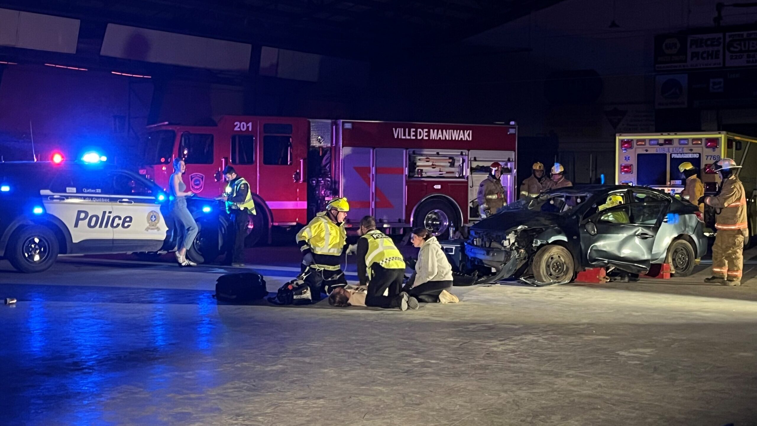 Des jeunes confrontés à la réalité lors d’une simulation d’accident | CHGA